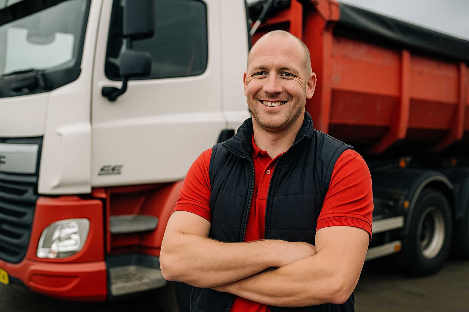 Conductor de Camión con Contenedor de Gancho (Drop-Off Combo Driver ...